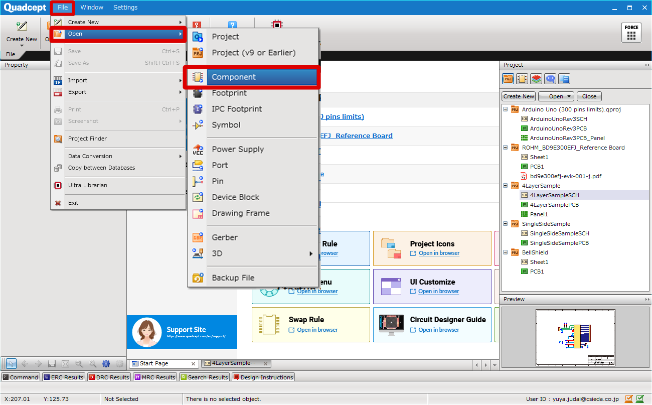 Quadcept - Output List
